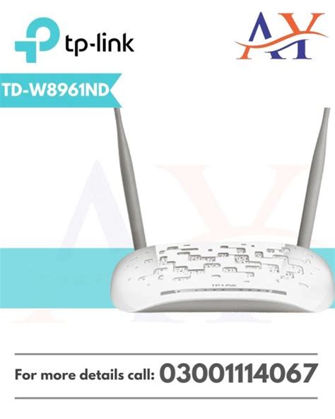 TP Link TD W8961ND 300Mbps Wireless N ADSL2 Modem Router AY Tech Solutions
