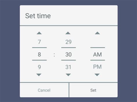Free Android Ui Date Picker Psd Templates Freeimages