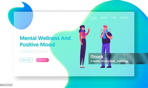 바이러스 질병 진단 및 증상 웹 사이트 방문 페이지 온도계로 온도를 측정하는 발열을 가진 여자 목구멍 기침 웹 페이지 배너에