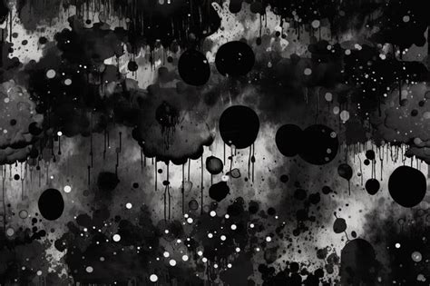 Premium Ai Image Monochrome Background Filled With Bubbles Of Different Sizes And Opacities