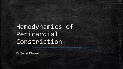 Hemodynamics Of Pericardial Constriction Pptx