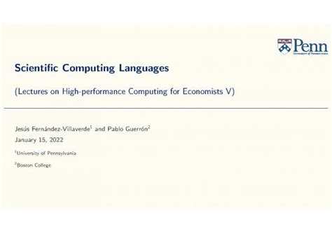 Python Pdf 184550 Lecture Hpc 5 Scientific Computing Languages