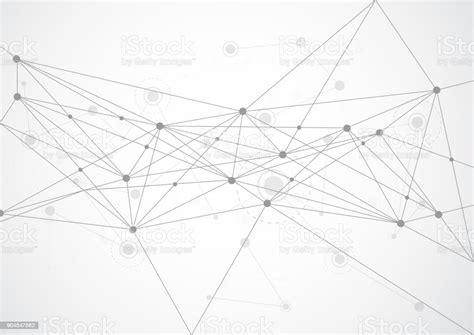 연결 점 들과 라인을 추상화 합니다 연결 과학 배경입니다 벡터 일러스트 레이 션 0명에 대한 스톡 벡터 아트 및 기타 이미지 0명 3차원 형태 개념 Istock