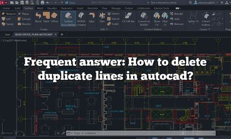 Frequent Answer How To Delete Duplicate Lines In Autocad