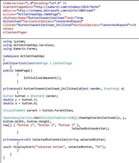 Xamarin Development Company Experts Displaying Uiactionsheet In Xamarin
