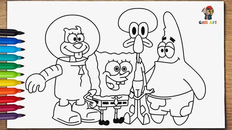 Belajar Menggambar Dan Mewarnai Spongebob Learn Drawing And Coloring Porn Sex Picture