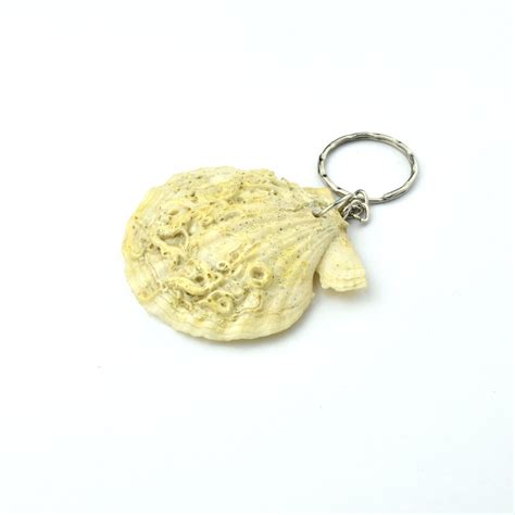 Natural Seashell Keychain Nautical Keychain Handmade Keychain Etsy Israel