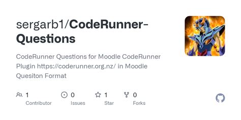 Github Sergarb1coderunner Questions Coderunner Questions For Moodle