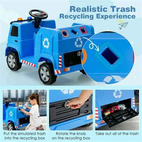 Blue Garbage Truck Toy