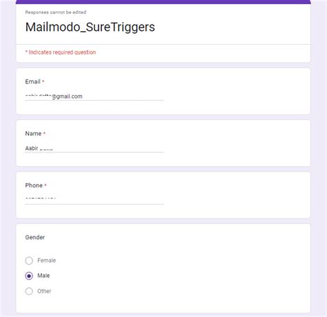 Add Contact To List Using Suretriggers Mailmodo Support