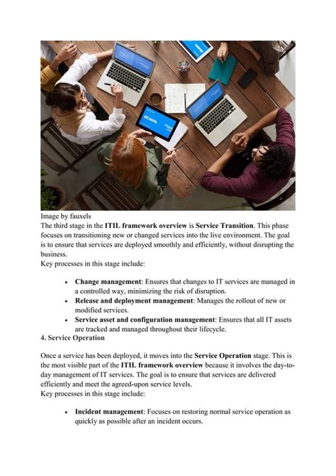 Itil Framework Overview 5 Lifecycle Stages And Benefits Visionary Cios Pdf