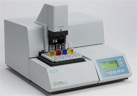 Laboratory Instrument With Samples For Analysis Stock Illustration