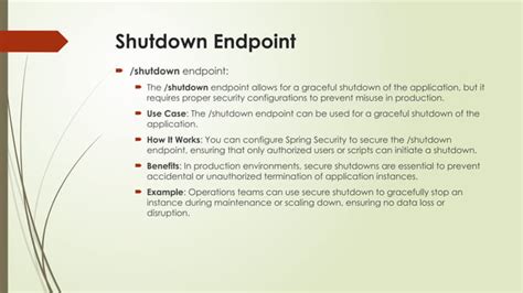 Beginners Guide To Springboot Actuator Ppt