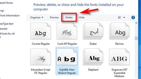 how to install and delete font files in windows 10 systempeaker