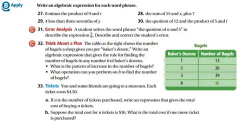 Bapply Write An Algebraic Expression For Each Word Phrase 27 8 Minus