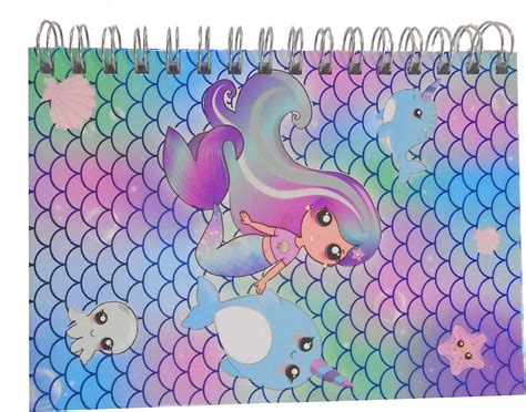 Mermaid A5 Girls Spiral Notebook Bigamart