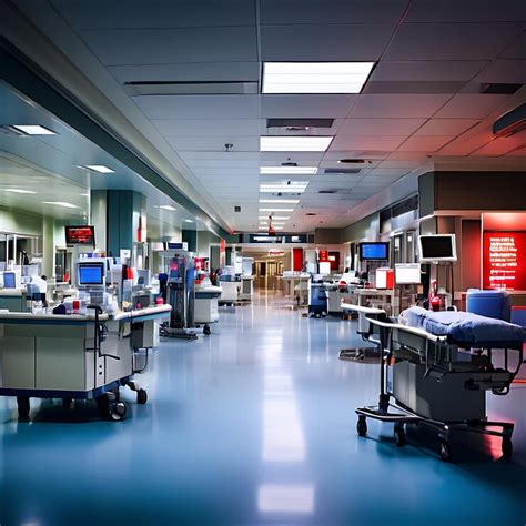 Hospital Emergency Department Triage Areas Medical Personnel Premium Ai Generated Image