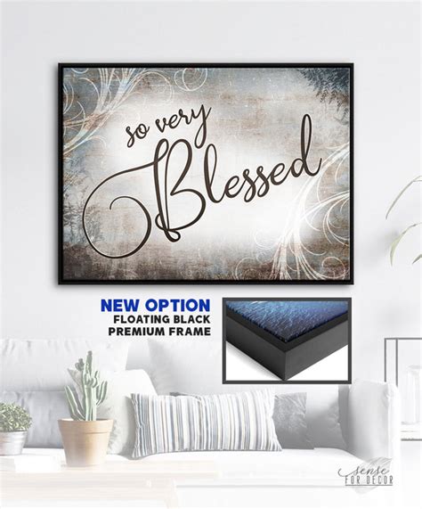 Christian Wall Art So Very Blessed Wood Frame Ready To Hang Sense