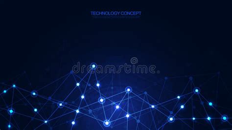 Global Network Connection Abstract Geometric Background With