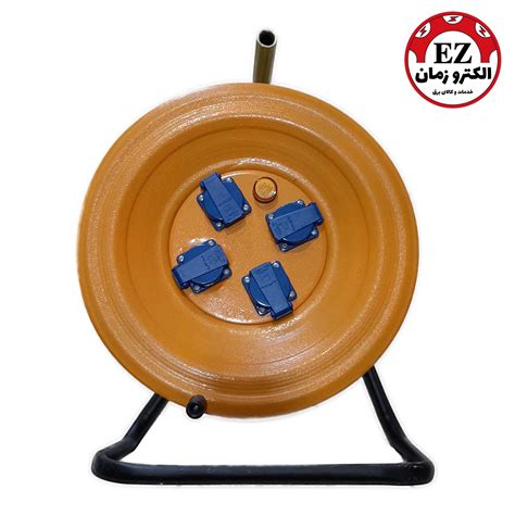 قیمت و خرید قرقره کابل جمع کن ۴ پریزه بزرگ الکترو زمان