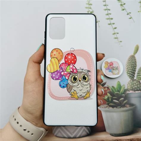 قاب گوشی Galaxy A71 سامسونگ فانتزی برجسته محافظ لنز دار طرح جغد پاپ سوکت دار کد 82824 قاب سنتر