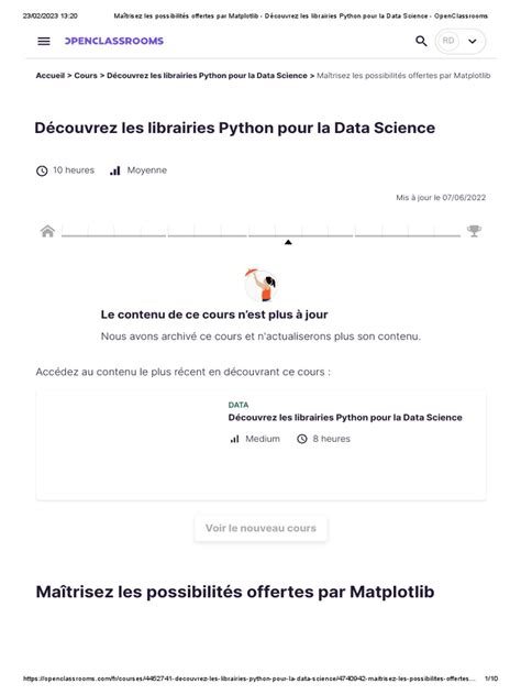 Maîtrisez Les Possibilités Offertes Par Matplotlib Découvrez Les Librairies Python Pour La