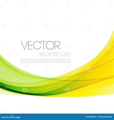 Abstract Curved Lines Background Template Stock Vector Illustration