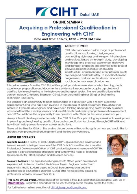 Sreeram Gupta Kollipara Ceng Pmp Mciht On Linkedin Ciht Dubai Next