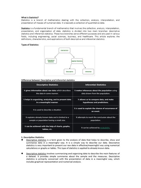 Descriptive Vs Inferential Stat By Enriquez Pdf