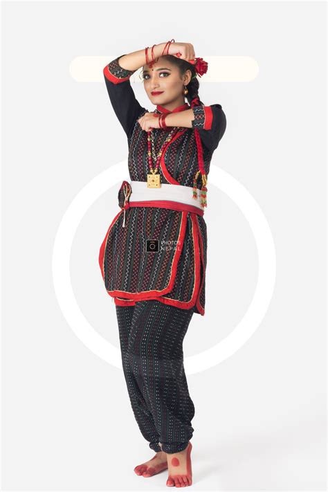 A Beautiful And Multi Talented Dancing Newari Girl With Newari Grab