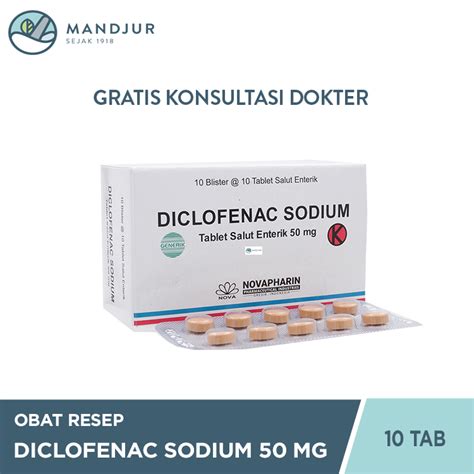 Jual Diclofenac Sodium Natrium Diklofenak 50 Mg Strip Isi 10 Tablet Shopee Indonesia