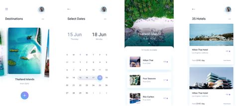 Travel Mobile App Template Ui Kit Figma