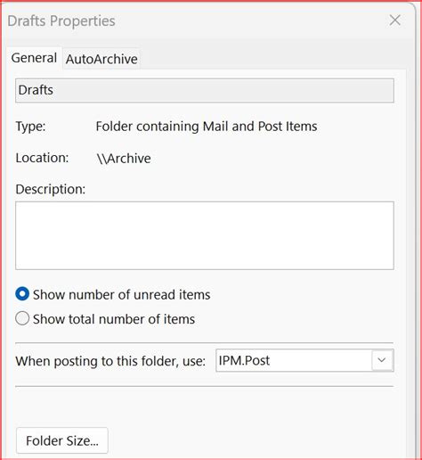 Outlook Archive Error While Archiving Folder Drafts In Store