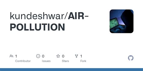 Github Kundeshwar Air Pollution