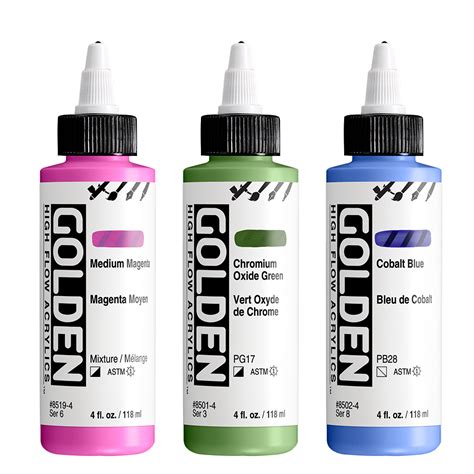 Golden High Flow Acrylics 4oz Opus Art Supplies