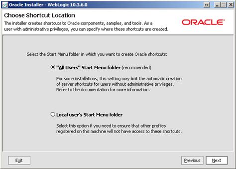 oracle weblogic server 11gr1 10 3 6 installation on windows 64 bit