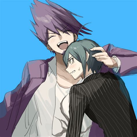 Saihara Shuichi And Momota Kaito Danganronpa And 1 More Drawn By Hiro