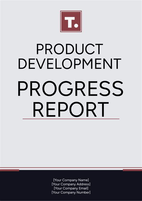 Free Product Development Progress Report Template To Edit Online