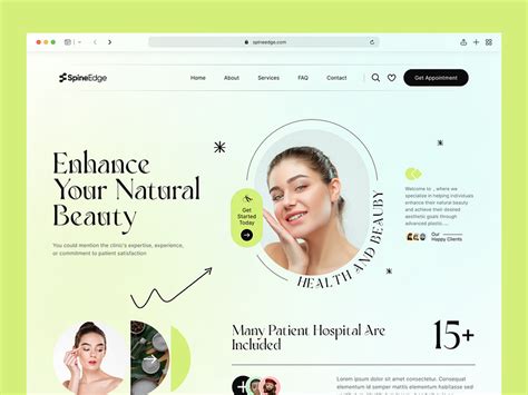 Beauty Surgery Website Ui Ux Design Hero By Pranto Kumar Pashi On