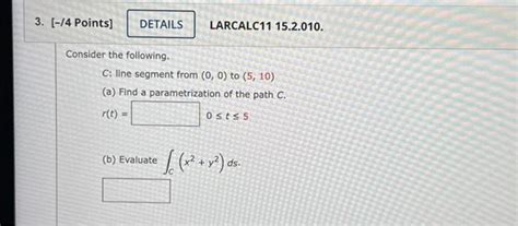 solved consider the following c line segment from 0 0