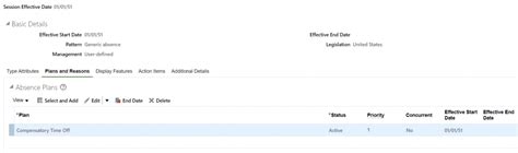 Implementing Compensatory Type Absence