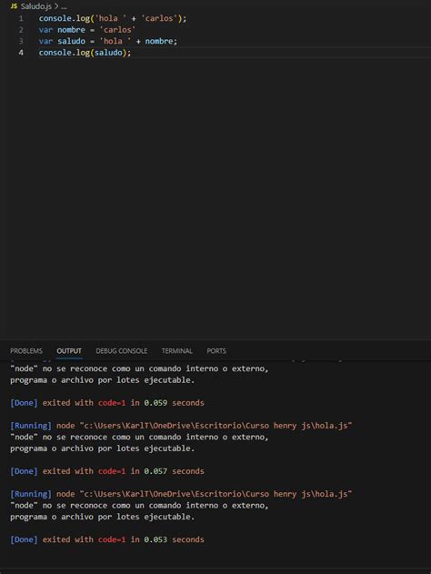Vscode Al Ejecutar El Codigo En Vsc Se Va A Ejecutarlo Directamente