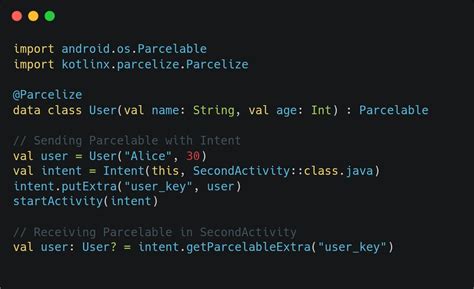 Androiddev Kotlin Parcelable Android Androidactivity Umair