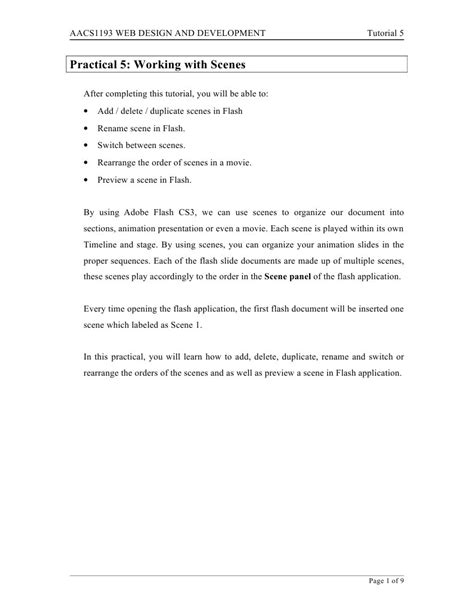 flash cs3 practical 5 pdf adobe flash web design