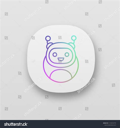 Chatbot App Icon Uiux User Interface Stock Vector Royalty Free