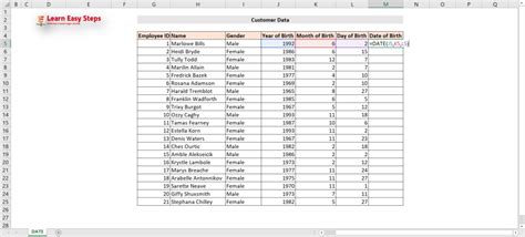 How To Use Date Function In Excel Learn Easy Steps
