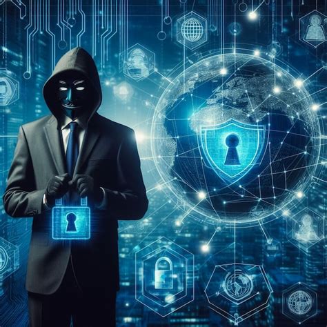 Premium Photo Dark Computer Hacker And Network Icons