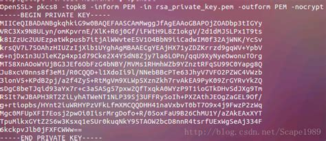 如何使用openssl生成rsa公钥和私钥对rsa生成公钥私钥 Csdn博客