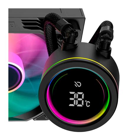 Water Cooler Duex Vision Display 360 Argb 360mm Preto Dxwc360vision