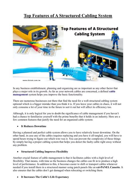 PPT Top Features Of A Structured Cabling System PowerPoint Presentation ID 9831211